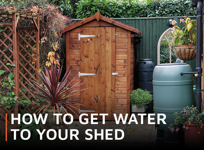 How to get water to your shed | Waltons