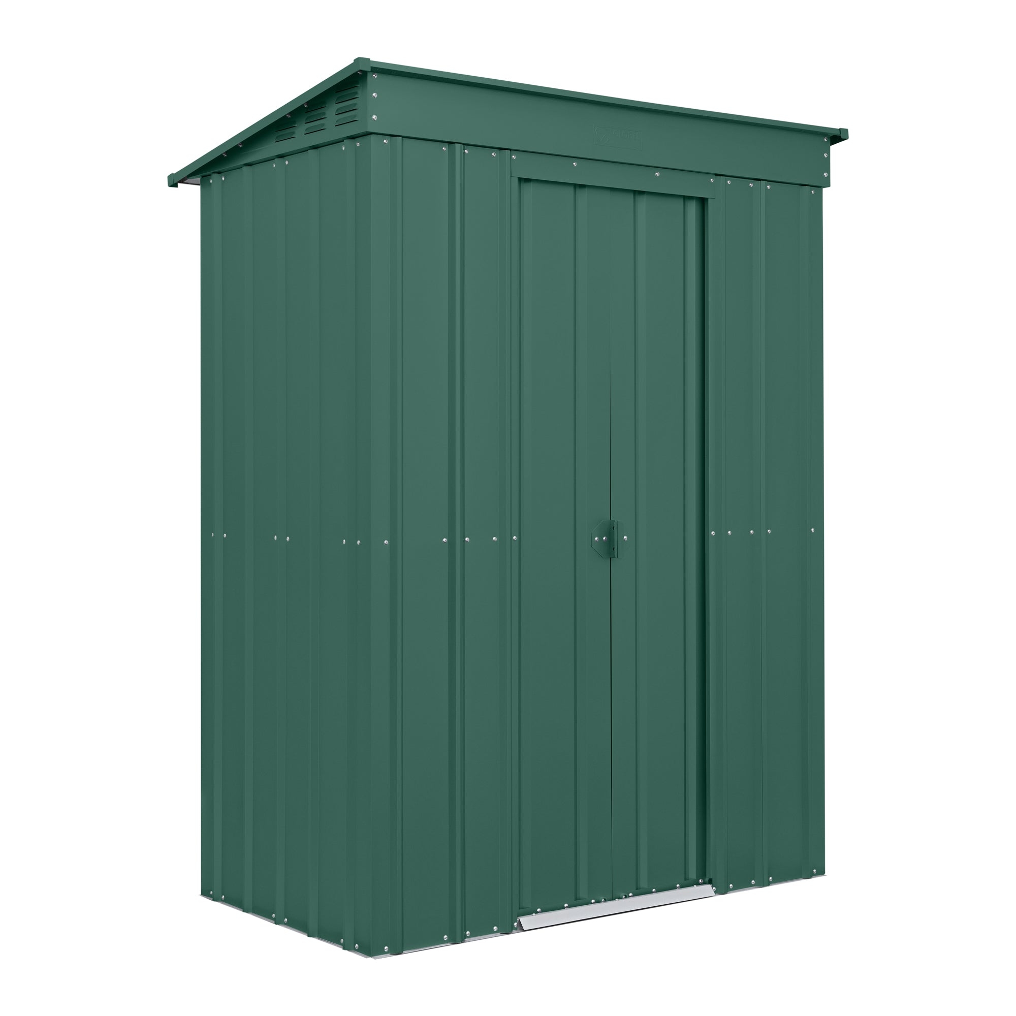 Globel Green Pent Metal Shed – Waltons