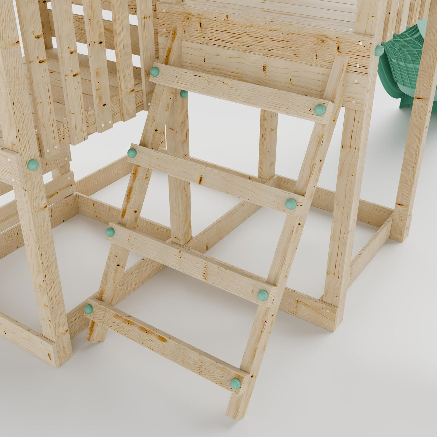 Extended Climbing Frame With Step Up, Single Swing & Climbing Wall - E ...