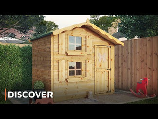 Poppy Tower Wooden Playhouse – Waltons